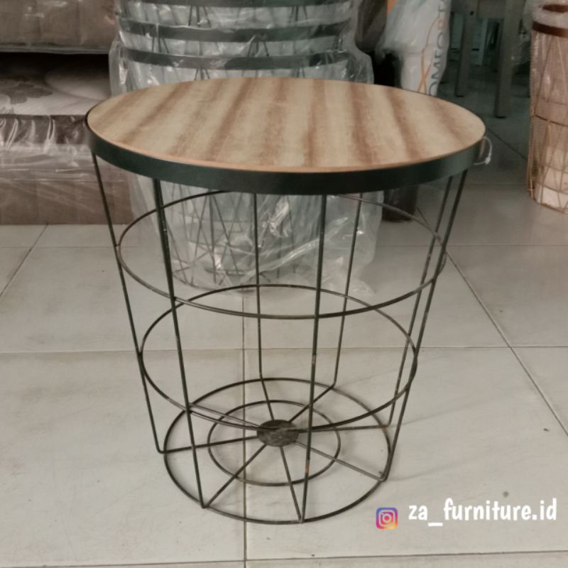 Jual Meja keranjang / Meja bulat / meja kecil / meja hias | Shopee ...