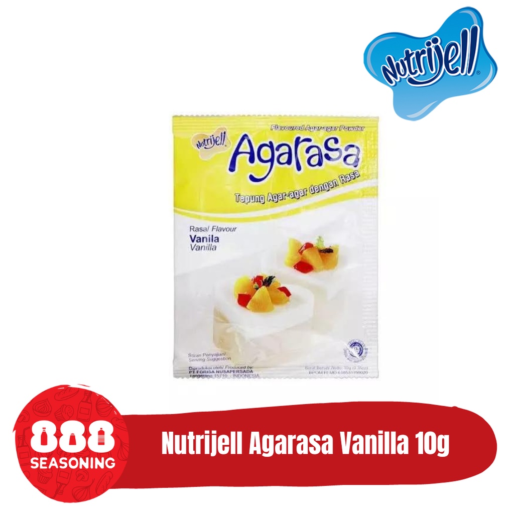 Jual NUTRIJELL AGARASA VANILLA JELLY POWDER 10g | Shopee Indonesia