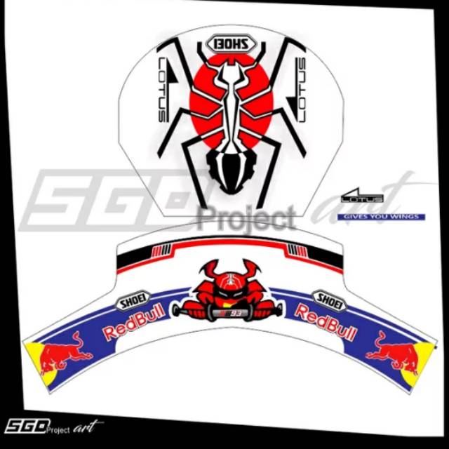 Jual Stiker Decal Helm Motegi Universal Full | Shopee Indonesia