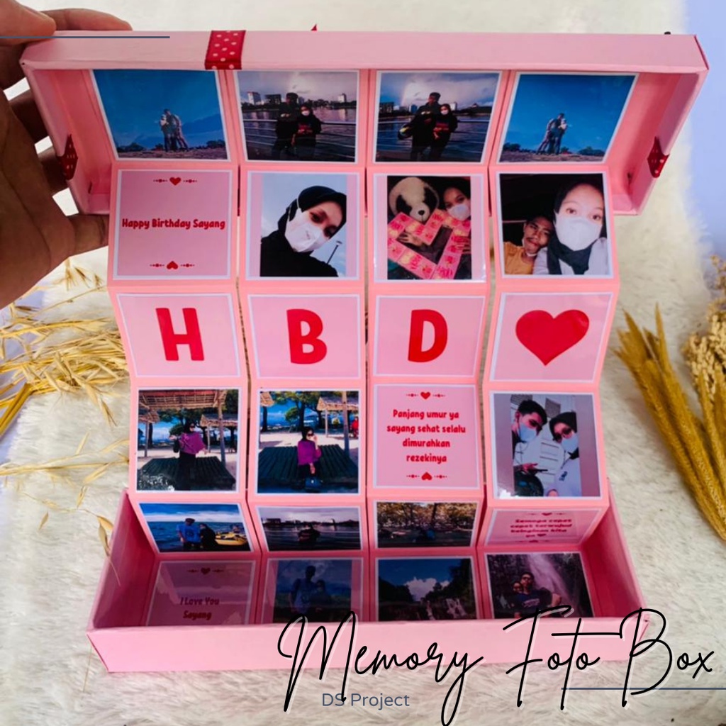Jual Gift Kado Memory Foto Box Polaroid Untuk Birthday / Ultah ...