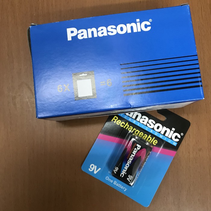 Jual Baterai 9V Cas Panasonic Batre 9V Recharger Panasonic 220mAh | Shopee Indonesia