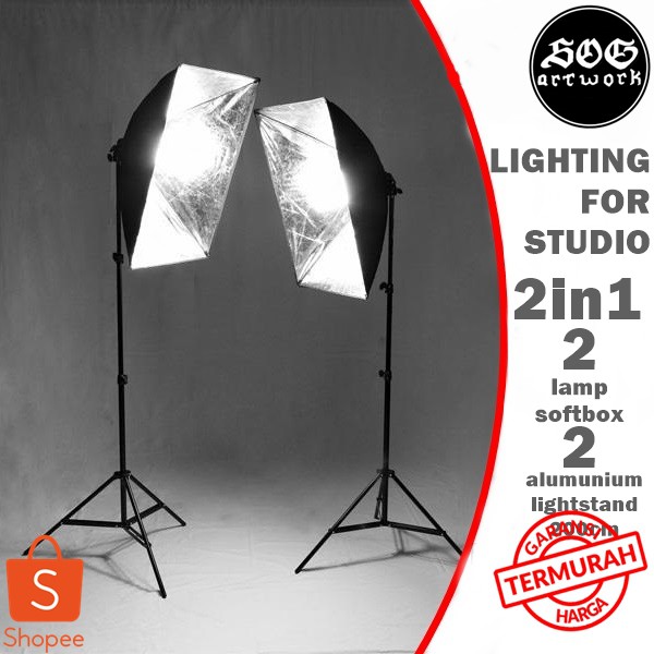 Jual Paket lampu lighting studio STUDIO PRO LIGHTING - 1 Lamp 50x70cm ...