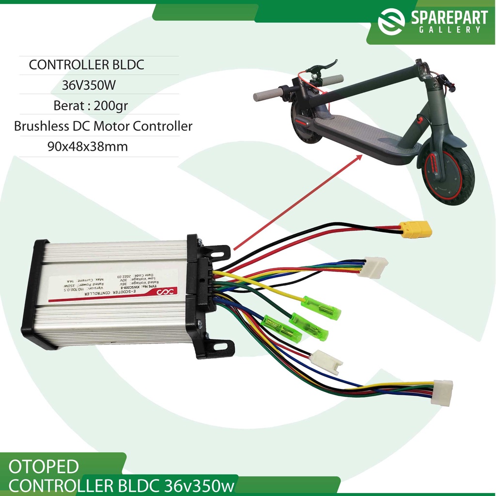 Jual Controller bldc skuter otoped 36v 350w ring8.5 | Shopee Indonesia