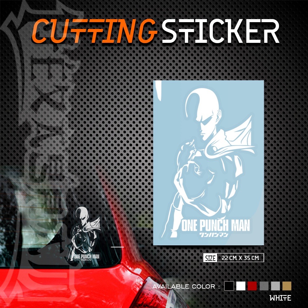 Jual Cutting Sticker One Punch Man Saitama Besar | Stiker Cutting One ...