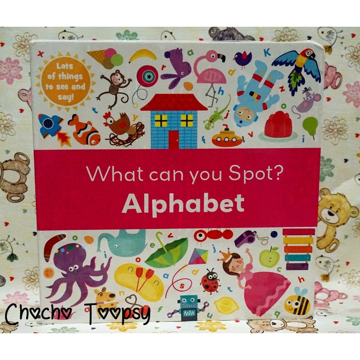 Jual What Can You Spot? ALPHABET Look and Find Board Book | Shopee ...