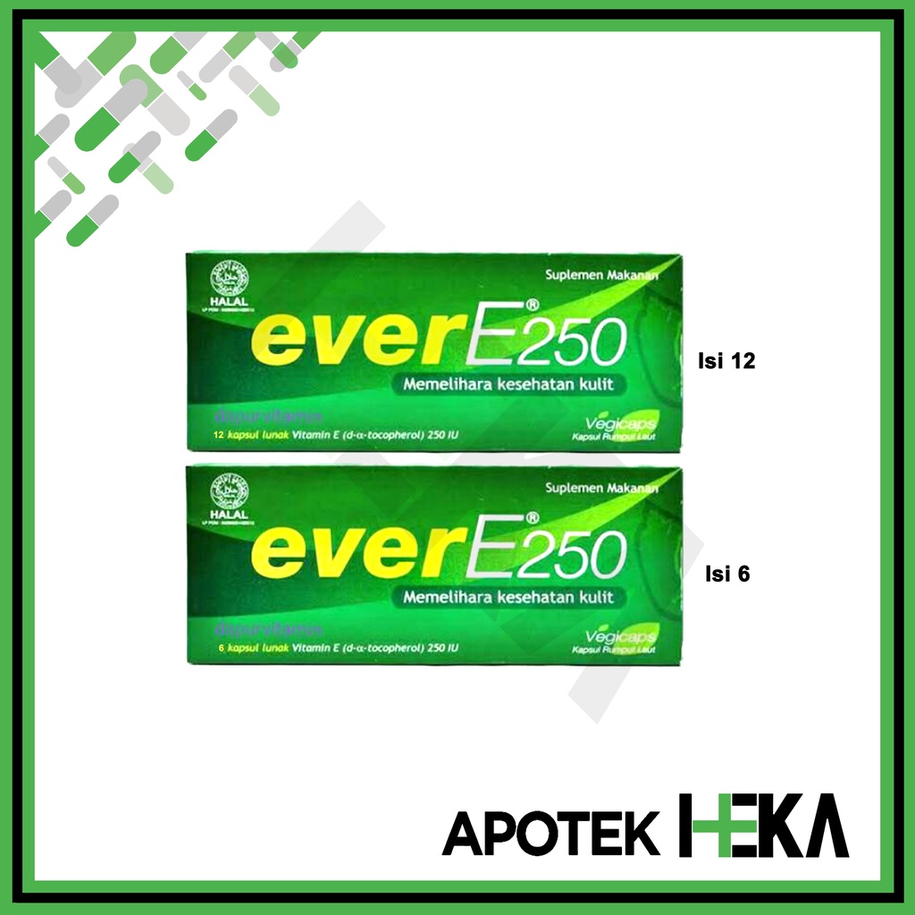 Jual Ever E 250 Soft Capsul Strip isi 6 / 12 Kapsul Vitamin E (SEMARANG ...