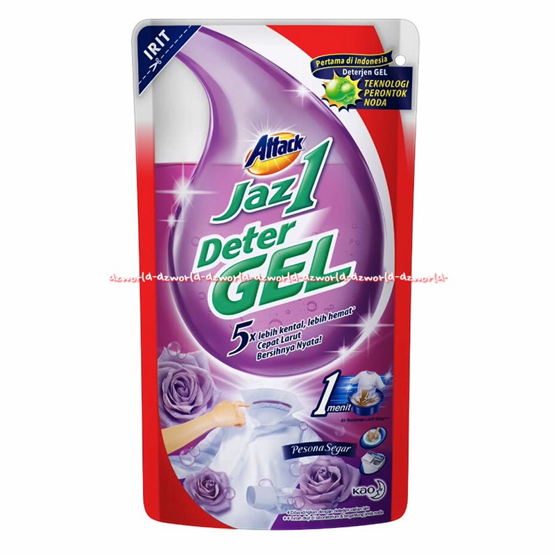 Jual Attack Jaz 1 5x Lebih Kental Sabun Cuci Cair Gel 750ml Pesona ...