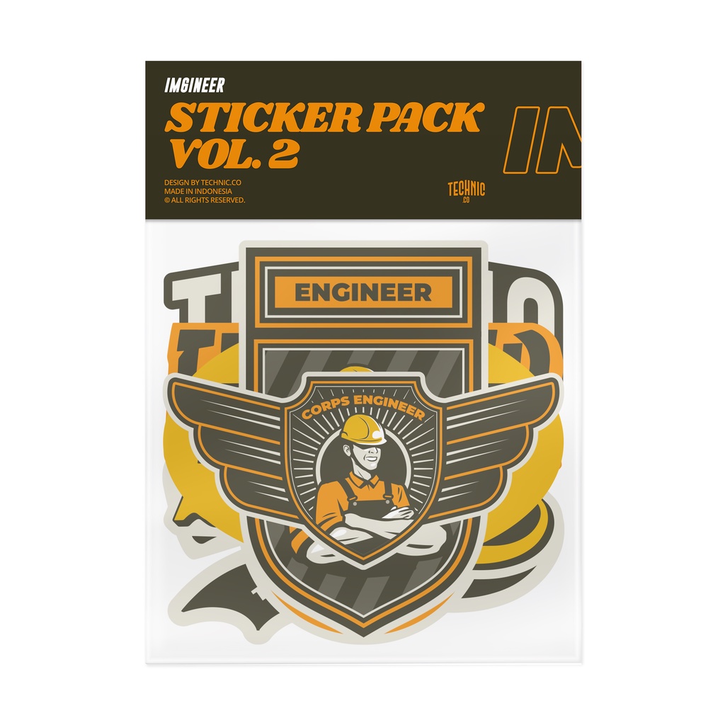 Jual Technic Sticker Pack Vol 2 Engineer Style | Shopee Indonesia
