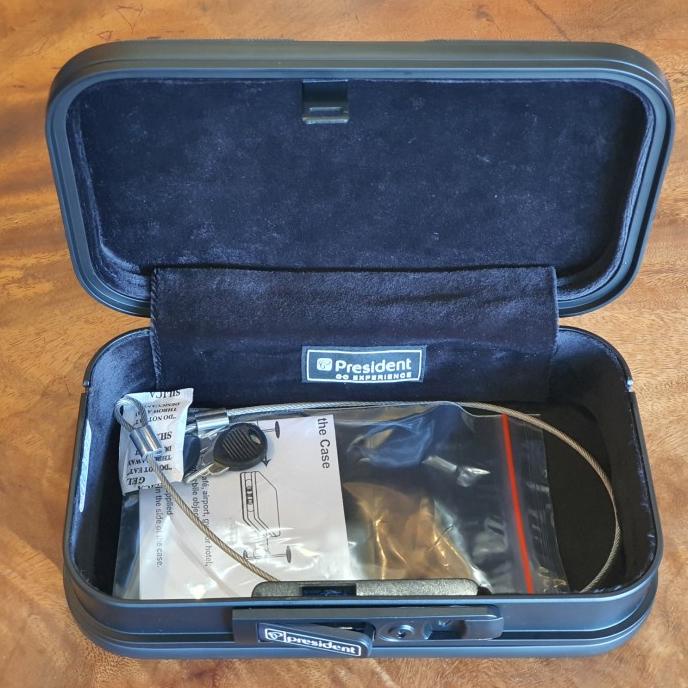 Jual Koper Mini President Tas Black Kosmetik Make Up Save Box Brompton ...