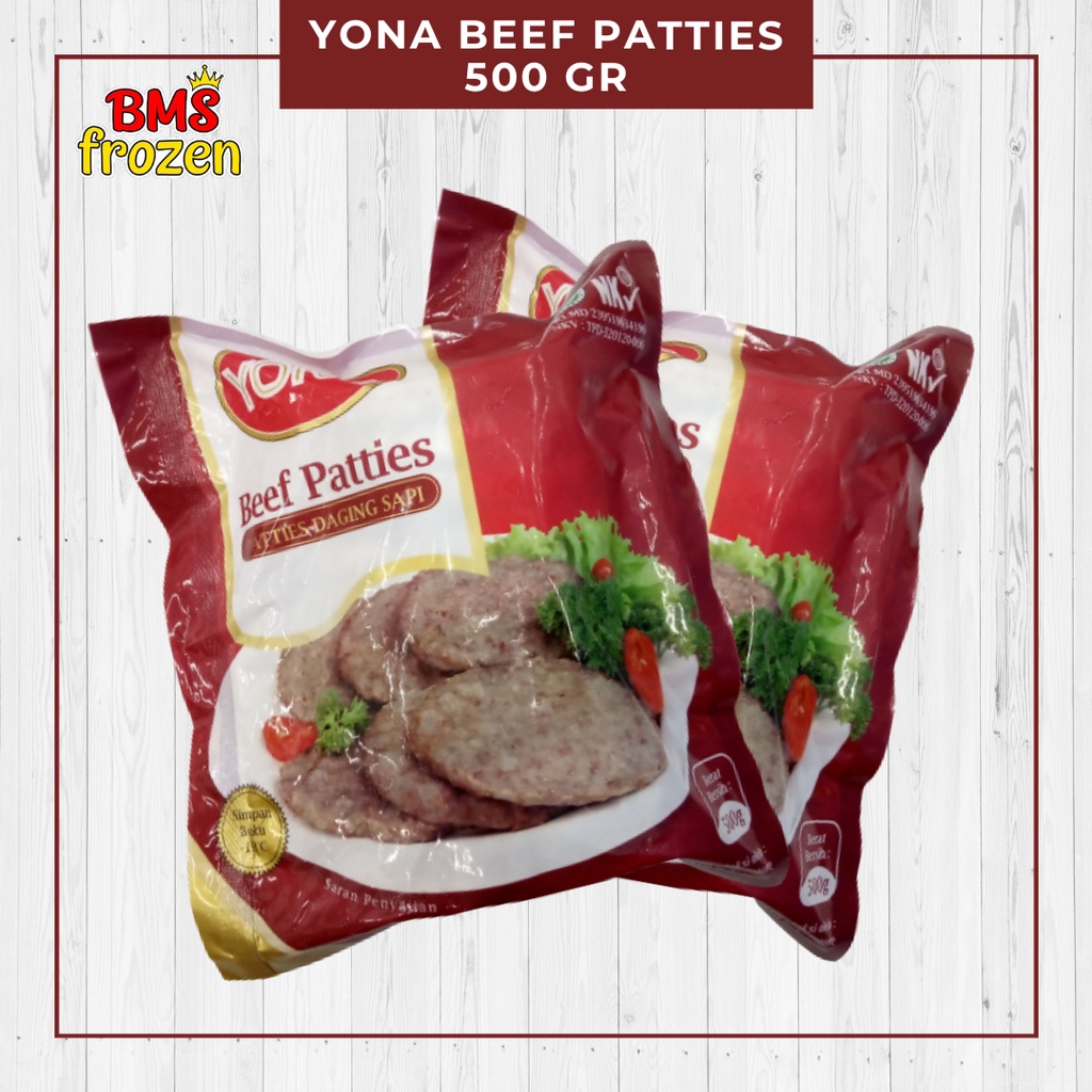Jual BMS Frozen Food | Yona Beef Patties - Peperoni - Chicken Burger ...