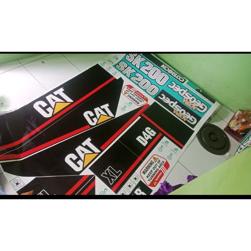 Jual stiker alat berat CAT D4G full set | Shopee Indonesia