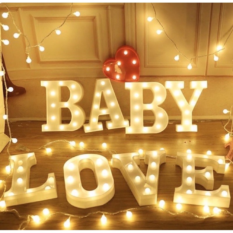 Jual alphabet lamp / lampu huruf / lampu angka | Shopee Indonesia