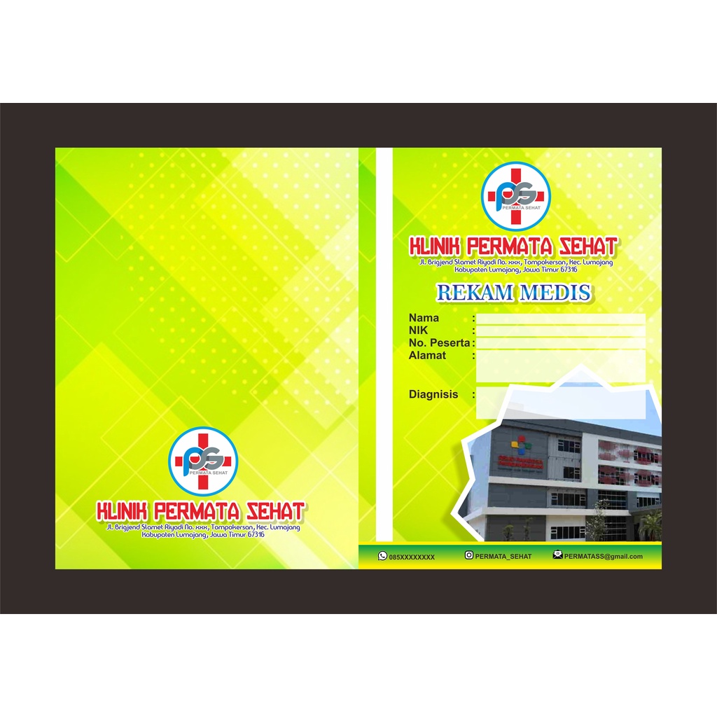 Jual Map rekam medis, map pendaftaran khusus ukuran A4 | Shopee Indonesia