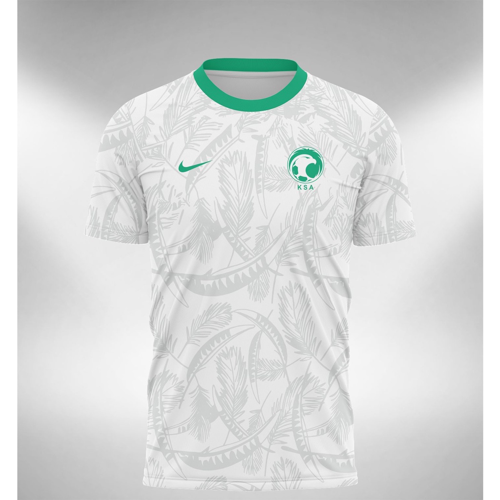 Jual Jersey Saudi Arabia Home 2022 Full Patch | Shopee Indonesia