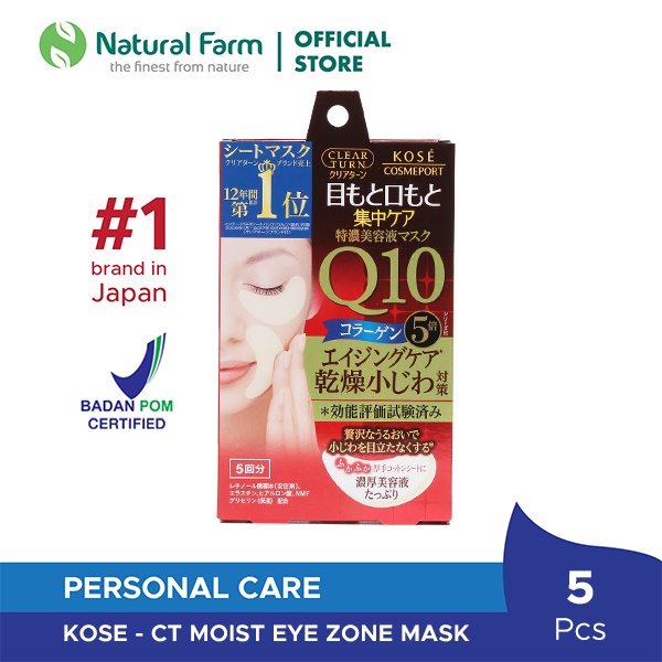 Jual Kose Cosmeport Clear Turn Moist Eye Zone Mask - 5 sachet | Shopee ...
