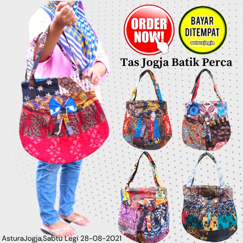 Jual TAS BATIK WANITA KAIN PERCA OLEH OLEH JOGJA | Shopee Indonesia