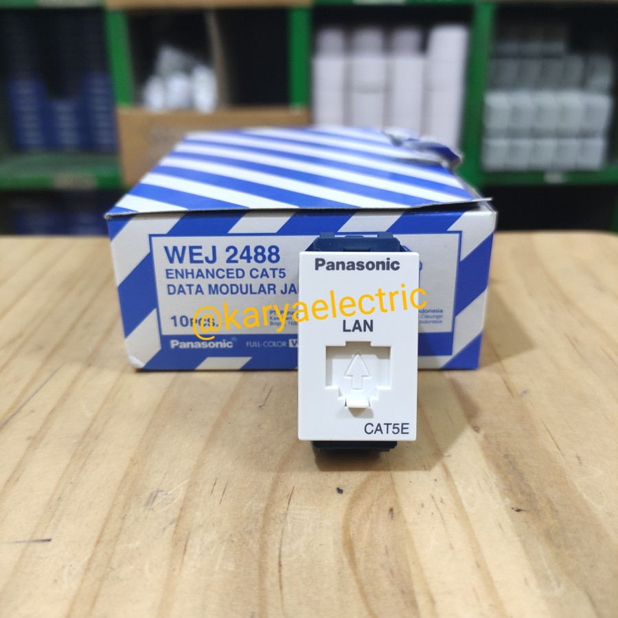 Jual MATA OUTLET DATA PANASONIC LAN CAT5E CAT 5E WEJ2488 | Shopee Indonesia