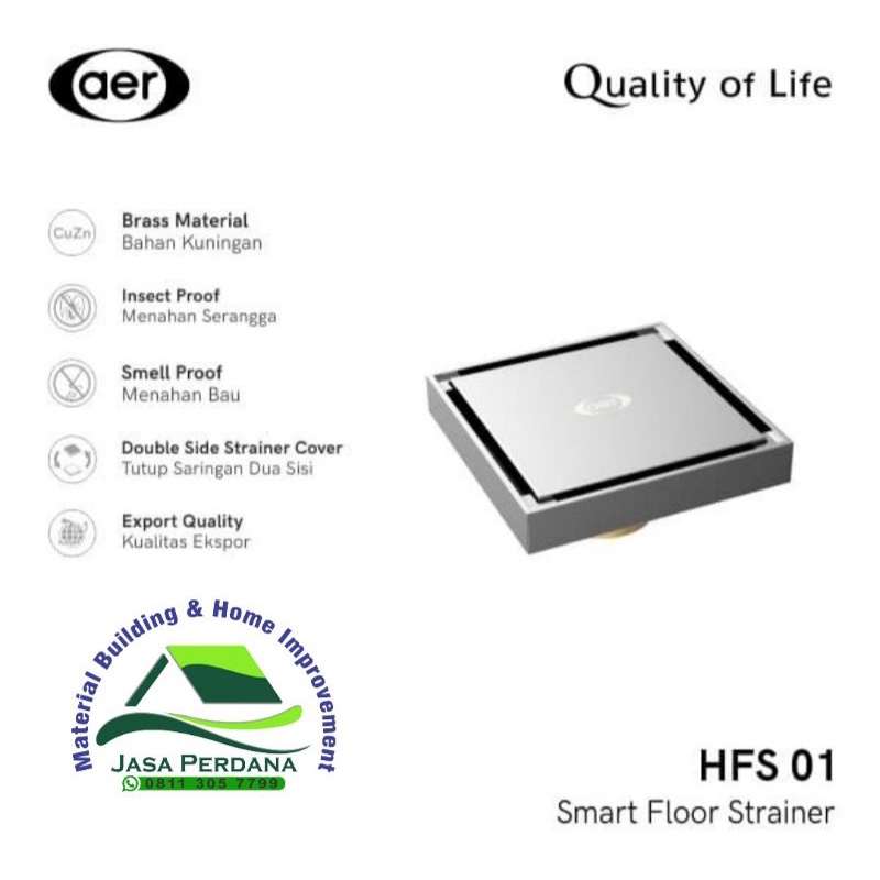 Jual AER Avur Buangan Lantai Kuningan AER Brass Floor Smart Strainer HFS 01 | Shopee Indonesia