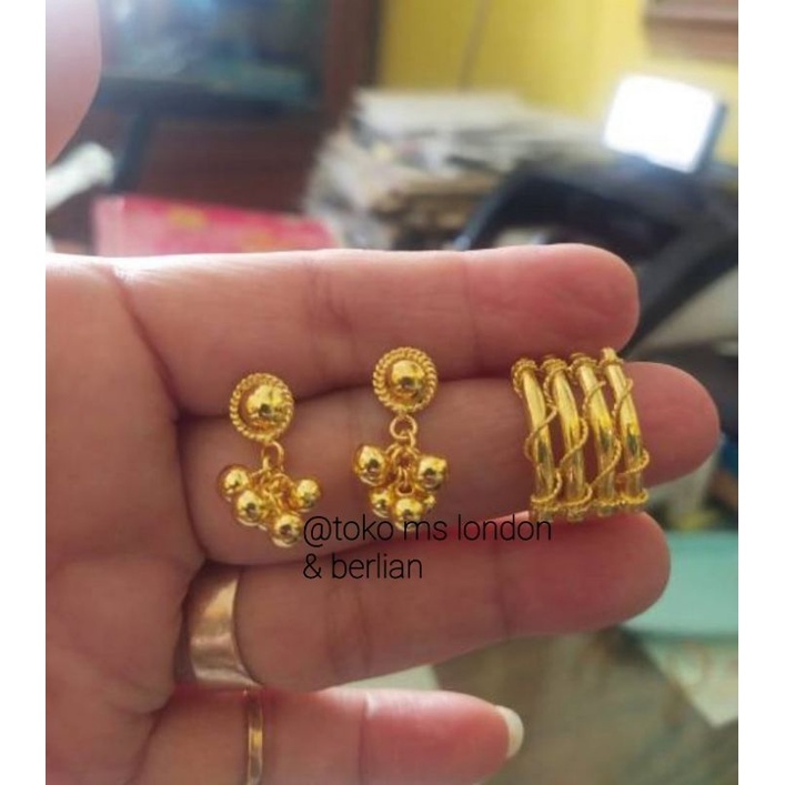 Jual Ccn + Anting Anggur 4 - 10 gram. Mas 24K Kadar 99,99%. Atau Emas ...