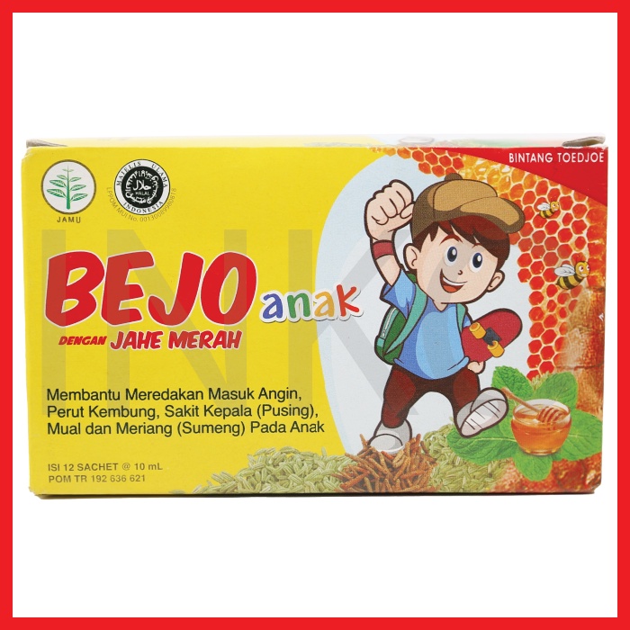 Jual BINTANG TOEDJOE BEJO ANAK DENGAN JAHE MERAH 12X10ML | Shopee Indonesia