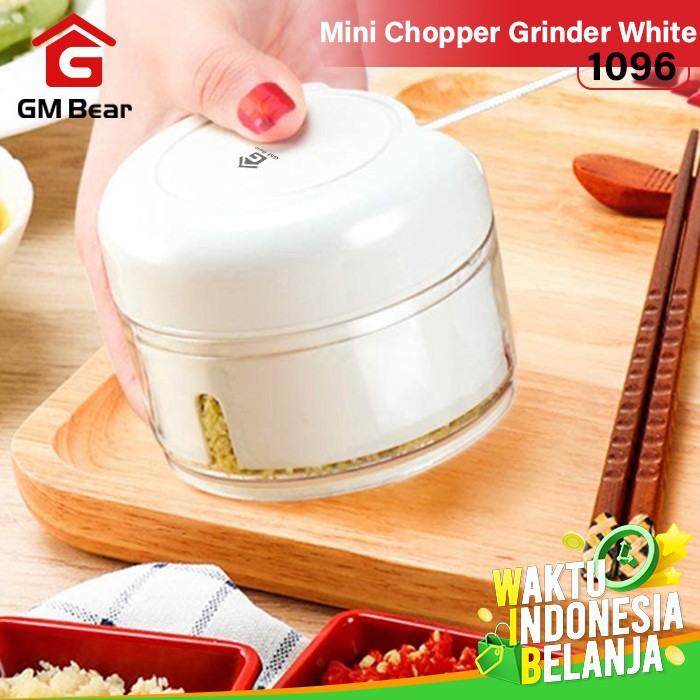 Jual GM Bear Grinder Mini Chopper Serba Guna 1096 - Grinder Mini Putih | Shopee Indonesia