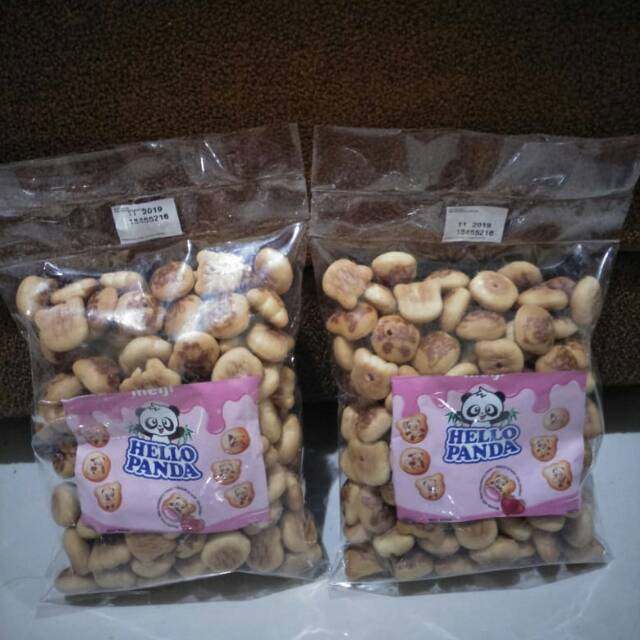 Jual Biskuit Hello Panda isi Strawberry berat 250gr | Shopee Indonesia