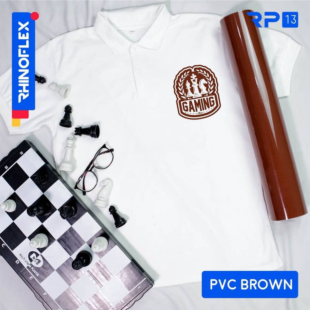 Jual Bahan Sablon Polyflex Korea Rhino Pvc Brown | Shopee Indonesia