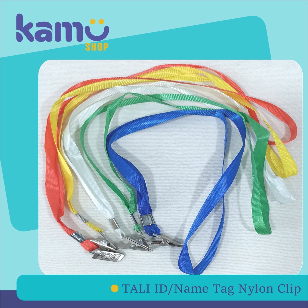 Jual Tali Id Card Nylon Clip / Tali Name Tag Nylon Clip ( CM - NYL ) 20 ...