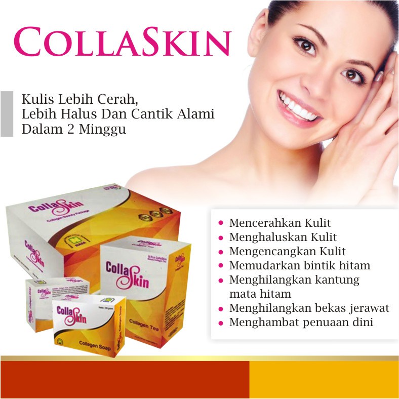Jual CollaSkin Collagen Beauty Package (sabun & teh) | Shopee Indonesia