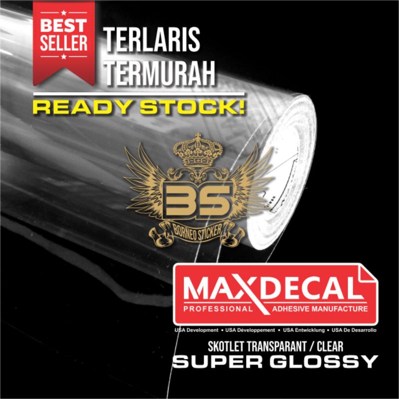 Jual STICKER SKOTLET BENING TRANSPARAN PUTIH SUPER GLOSSY | Shopee Indonesia
