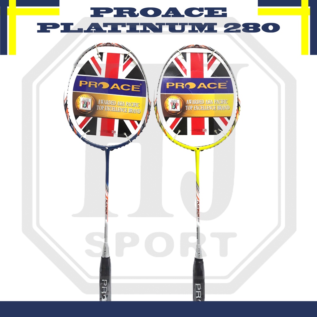 Jual Raket Badminton Original Pro Ace Platinum 280 Bonus Komplit ...