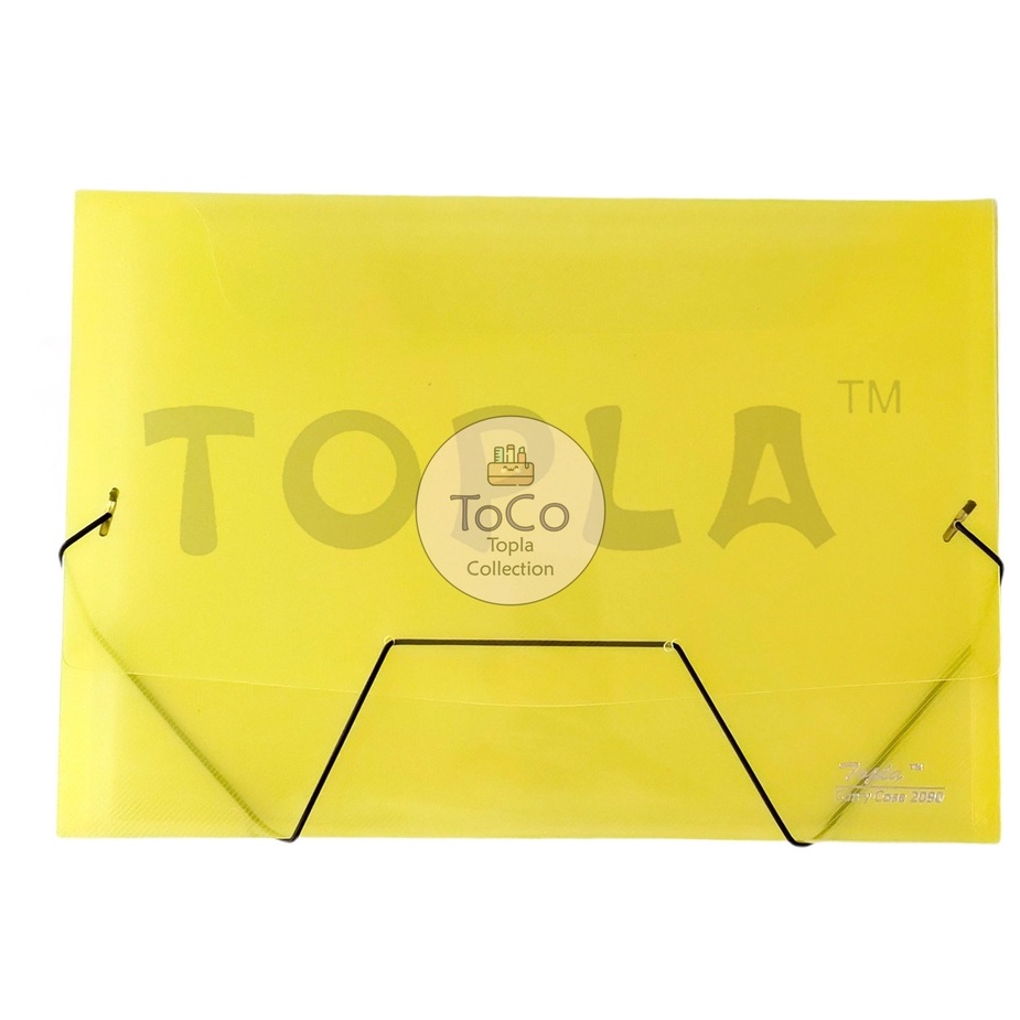 Jual TOPLA Carry Case Map Tebal Tali Plastic Folder Kertas Plastik ...