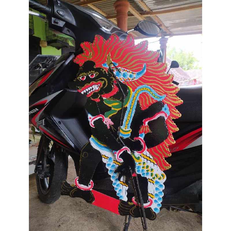 Jual wayang Buto AMRAL HITAM Braholo Sewu +-80 cm malihan krisna ...