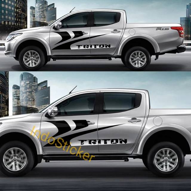 Jual Cutting sticker stiker mobil triton stiker body mobil triton ...