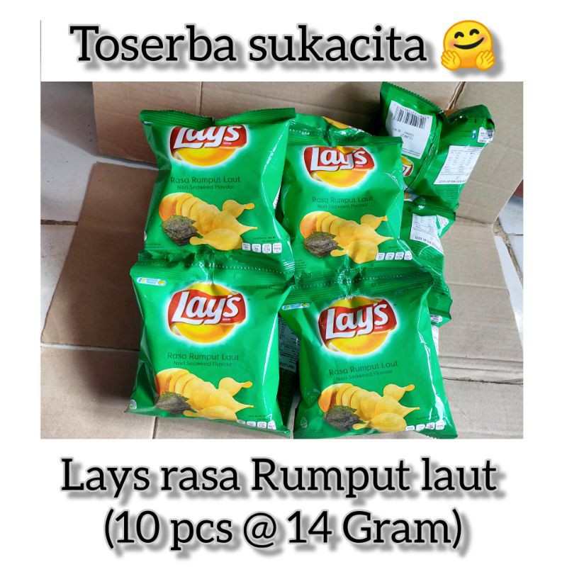 Jual Lays Rasa Rumput Laut , 14 Gram .. (10 pcs ) | Shopee Indonesia