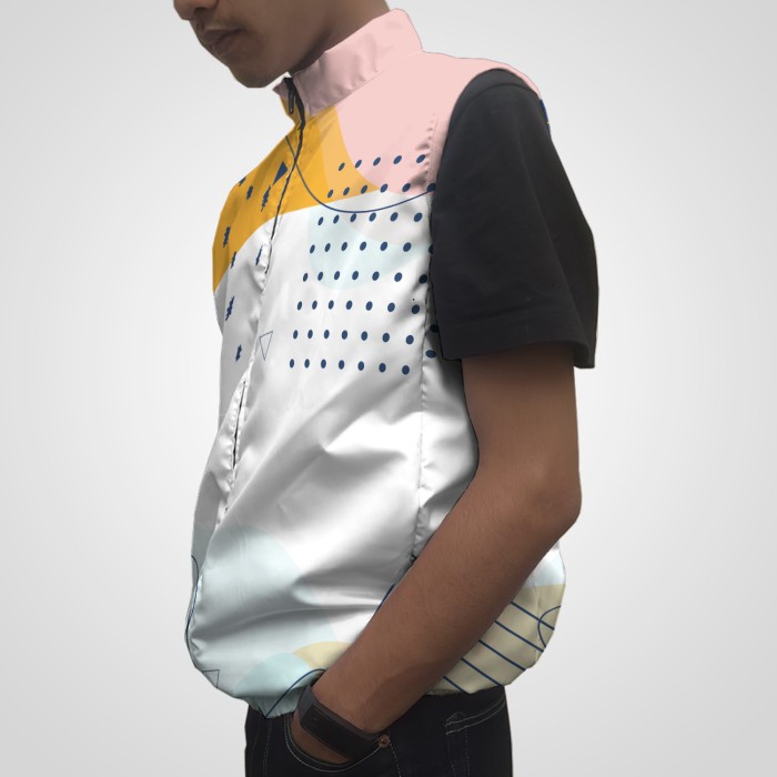 Jual Pria-Track-Jaket- Rompi Printing Parasut Vest Hoodie Olahraga Sg ...