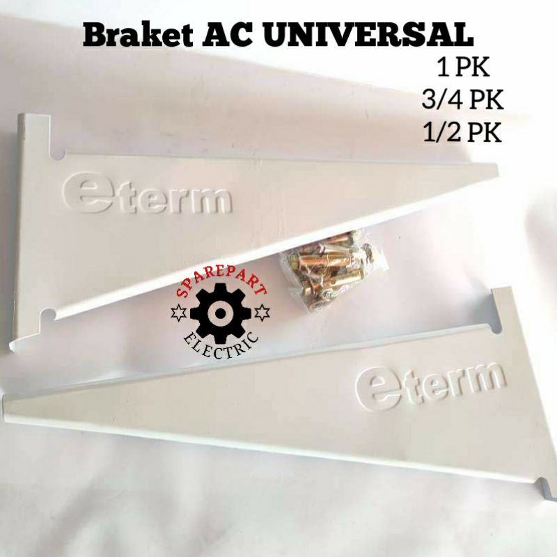 Jual BRAKET AC / DUDUKAN AC OUTDOOR 1 3/4 1/2 PK LENGKAP 1SET + BAUT ...