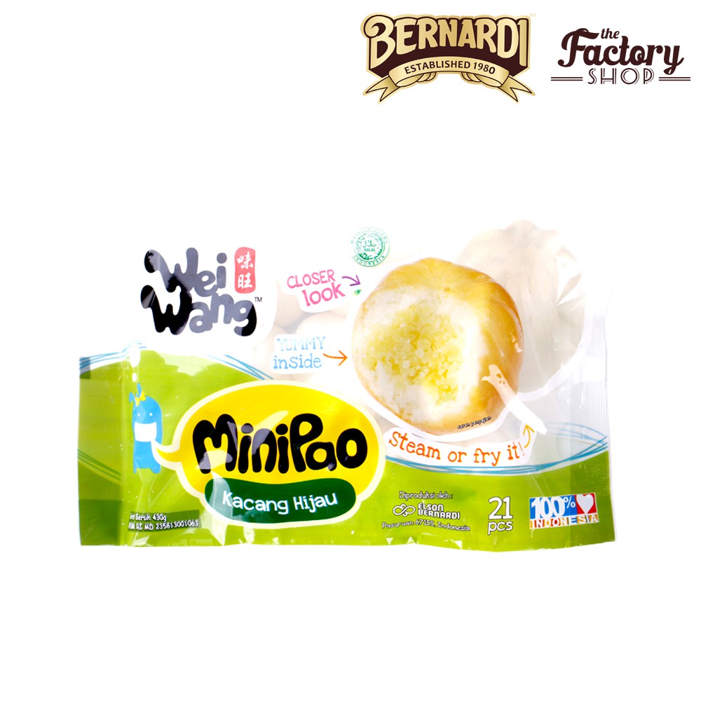 Jual WEI WANG MINIPAO KACANG HIJAU 21BJ (7731998010) | Shopee Indonesia