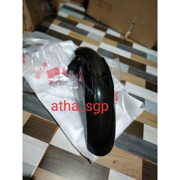Jual spakbor selebor depan hitam metalik satria fu injeksi ori(PNP fu ...