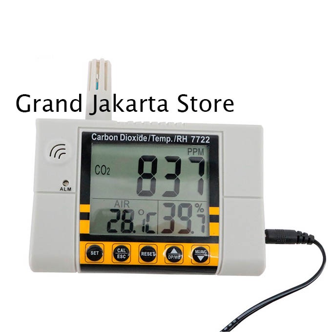 Jual CO2 Meter AZ 7722 Carbon Dioxide Temperature RH Air Quality with Relay AZ7722 Humidity ...