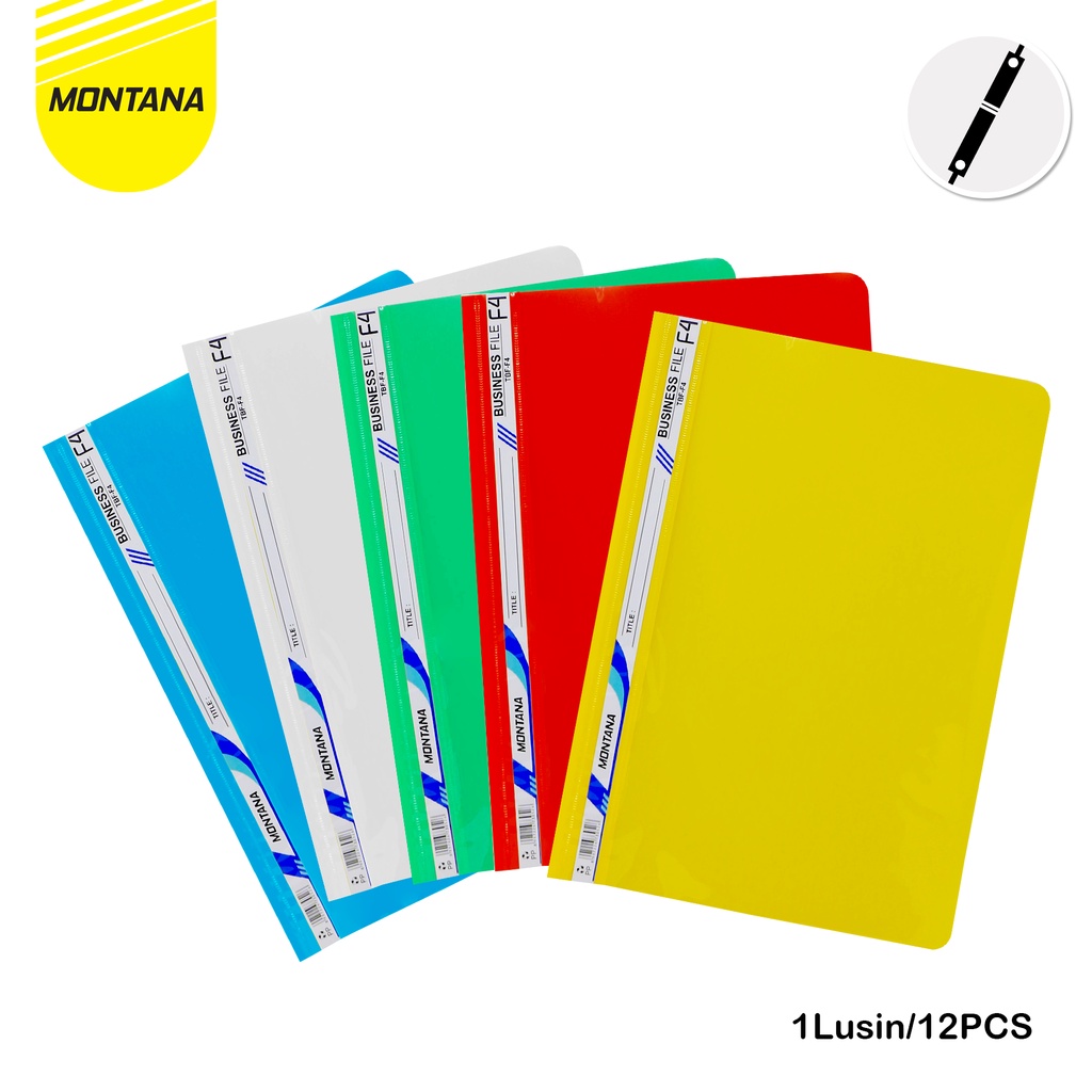 Jual MONTANA File Bisnis Map Plastik F4 12 Pcs Business File Dokumen ...