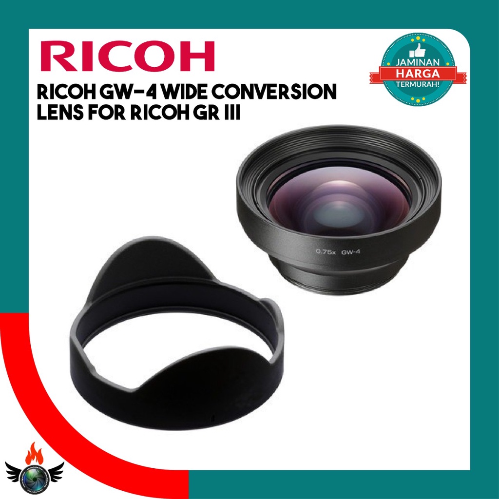 Jual Ricoh GW-4 Wide Conversion Lens for Ricoh GR III (include hood) | Shopee Indonesia