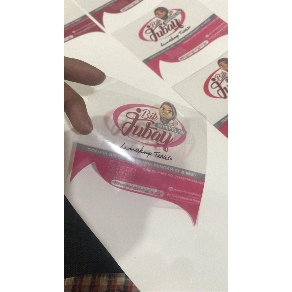 Jual CETAK STIKER TRANSPARAN A3+ (PRINT + CUTTING) | Shopee Indonesia