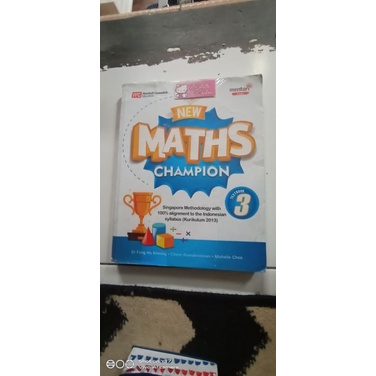 Jual math champion kelas 3 text book & work book | Shopee Indonesia