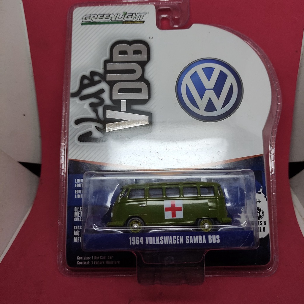 Jual Greenlight Diecast Vdub Series 8 1964 Volkswagen Samba Bus ...