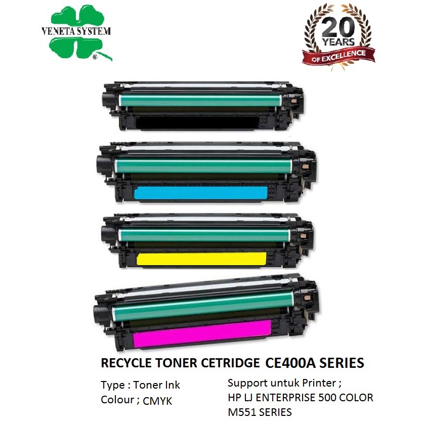 Jual Toner Cartridge CE400A CE401A CE402A CE403A 507A - RTC Veneta ...