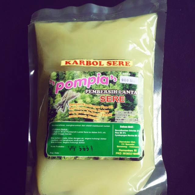 Jual Karbol Sere POMPIA 900 ml | Shopee Indonesia