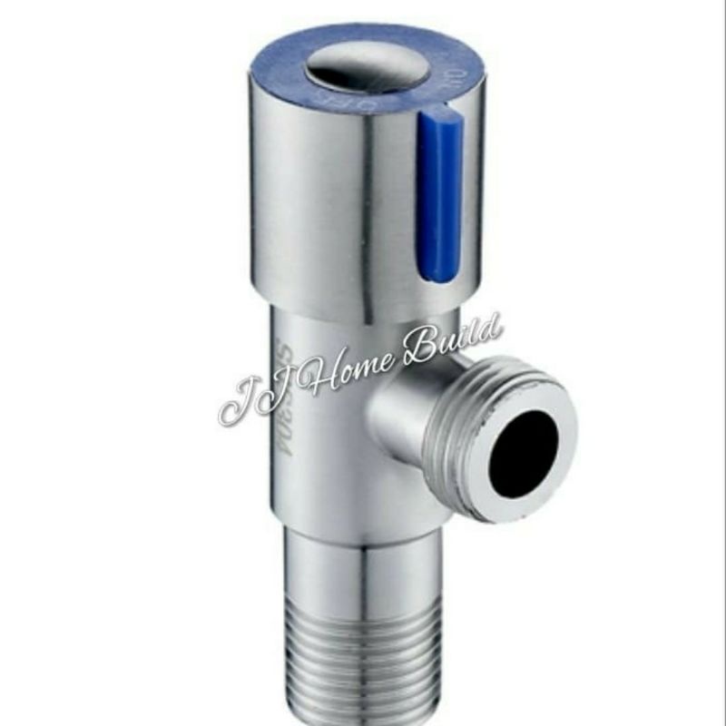 Jual Stop Kran Single Stainless 1/2 inch / Stop Kran Air / Kran Closet - Biru | Shopee Indonesia
