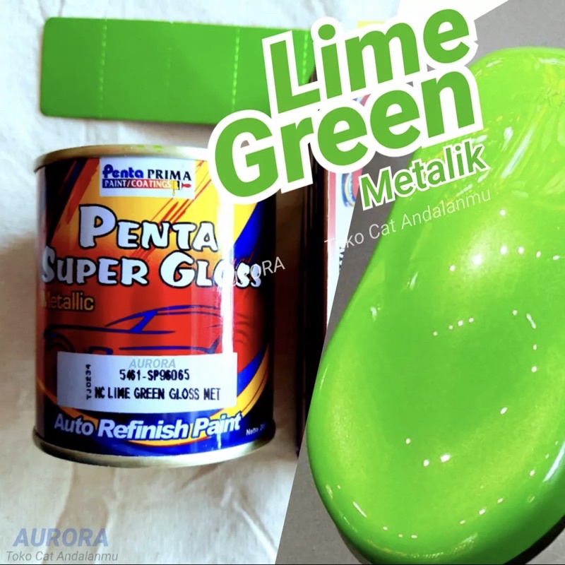 Jual Cat Penta Super Gloss NC Lime Green Gloss Met 200ml Hijau Jeruk ...
