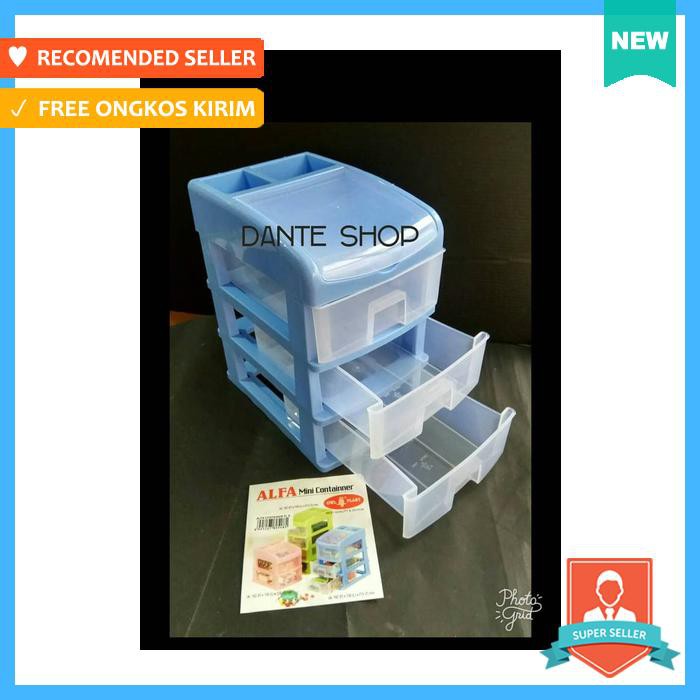 Jual Laci Susun 3 Mini Container Laci Serbaguna Alfa Container Tl 3 ...